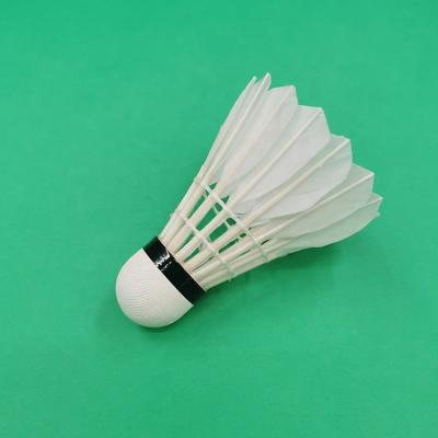 China Natural Class C Duck Training Feather Badminton Shuttlecock  Fiber Cork for sale