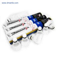 China Indoor Outdoor Badminton Shuttlecock 12Pcs Natural White Goose Feather for sale