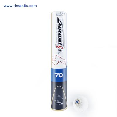 China Goose Standard Badminton Shuttlecock Feathers Tournament Natural Cork Dmantis for sale