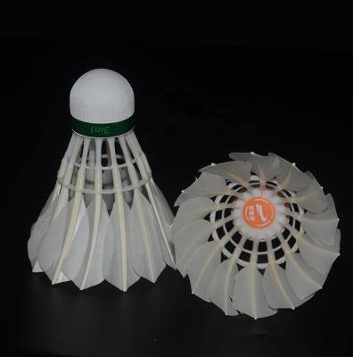 China 3 In 1 Badminton Goose Feather Shuttlecock For Training Anyball 222 for sale