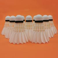 China D80 Durable Super Class Goose Feather Shuttlecock Badminton Birdie Fiber Cock for sale