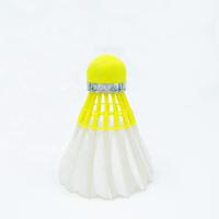 China Hybrid 767 Yellow Shuttlecock Goose Feather Badminton For Training for sale