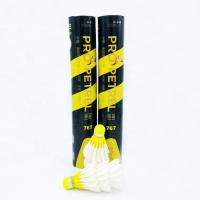 China Hybrid 767 Yellow Shuttlecock Goose Feather Badminton For Training for sale