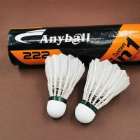 China Synthetic Feather Hybrid Shuttlecock With Great Durability Stability for sale