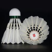 China Class A Duck Goose Feather Birdies 3 In 1 Hybrid Badminton Shuttlecock Indoor for sale
