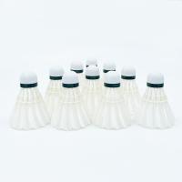 China Pu Cork Goose Feather Shuttlecock 3in1 Durable Badminton Shuttlecock for sale
