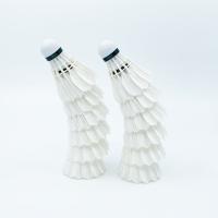 China Goose Feather Badminton Shuttlecock For Outdoor Backyard Game for sale