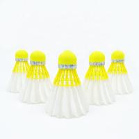 China 3in1 Hybrid Goose Feather Birdies Badminton Trainning Shuttle Feather Bird for sale