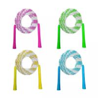 China Eco Friendly Bamboo Adjustable Jump Rope Beaded Skipping Rope For Children for sale