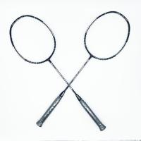 China Carbon Fiber Light Graphite Badminton Racket Light Weight Durable for sale