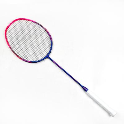 China Feather Carbon Fiber Badminton Racquet Racket With 3in1 Shuttlecocks for sale
