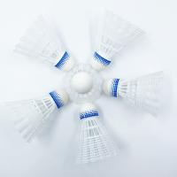 China Nylon Leaf Badminton Plastic Shuttlecock With PEA Cork Head for sale