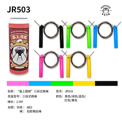 China Custom Patented Yellow Adjustable Jump Rope Angle Rapid With ABS Handles for sale