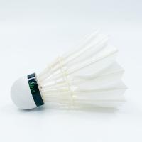 China 1st Class Natural Duck Feather Shuttlecock 3in1 Fiber Cork For Indoor Sport Training Badminton Ball for sale