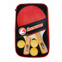 China Pure Wood Table Tennis Racket Set Portable For Leisure for sale