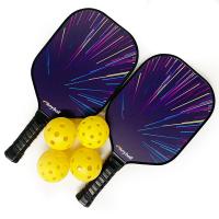 China Pickleball Paddles Custom Glass Fiber Pickleball Paddle Set Honeycomb Core for sale