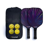 China Pickleball Paddles Custom Glass Fiber Pickleball Paddle Set Honeycomb Core for sale