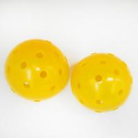 China Indoor Outdoor Pickle Ball 40 Hole Pickleball Practice Ball 74 Mm for sale