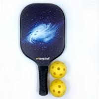 China Carbon Fiber Pickleball Paddle Set 2 Pickleball Paddles 4 Balls Within 1 Cover Bag for sale