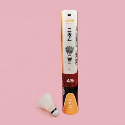 China PU Cork Head Goose Feather Badminton Shuttlecock for sale