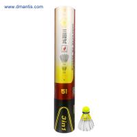 China Dmantis 51 Badminton Shuttlecock 3in1 Hybrid Type Goose Feather for sale