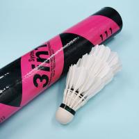China China Factory Wholesale Cheap 3in1 Hybrid Shuttlecock OEM Custom Available Natural White Goose Feather for sale