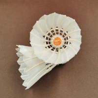 China China Factory 3in1 Type Training Wholesale Shuttlecock OEM Available Custom Natural Goose Feather Badminton for sale