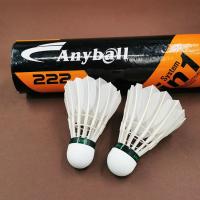 China China Factory 3in1 Type Training Wholesale Shuttlecock OEM Available Custom Natural Goose Feather Badminton for sale