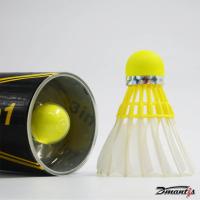 China Factory Supply Dmantis 3in1 Model D51 Yellow Cock Goose Feather Shuttlecock Badmintonn for sale