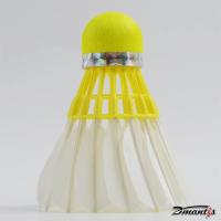 China 3in1 Factory Supply Class a Goose Feather Shuttlecock Yellow Color Most Durable Stable Dmantis D51 for sale