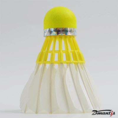 China 3in1 Factory Supply Class a Goose Feather Shuttlecock Yellow Color Most Durable Stable Dmantis D51 for sale