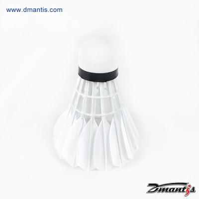 China Dmantis Traditional Badminton Shuttlecock Super Class Goose Feather High Quality for Comeptition for sale