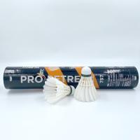 China 12Pcs Pro Petrel 757 3in1 Training Shuttlecocks Goose Feather Birdies Natural Birdie for sale