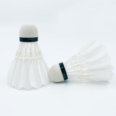China Cheap Goose Feather Badminton Shuttlecock High Quality Material Durable and Stable Shutttlecocks for Training for sale