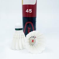 China Dmantis 12PCS D45 Training Broad Durable Hybird Goose Feather Shuttlecocks Birdies Badminton Shuttles for sale