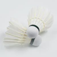 China Dmantis 12PCS D45 Training Broad Durable Hybird Goose Feather Shuttlecocks Birdies Badminton Shuttles for sale