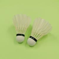 China Natural Feather White Color Professional Chinese Shuttlecock Badminton High Quality Badminton Shuttles for sale