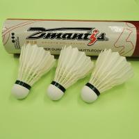 China Natural Feather White Color Professional Chinese Shuttlecock Badminton High Quality Badminton Shuttles for sale
