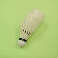 China Natural Feather White Color Professional Chinese Shuttlecock Badminton High Quality Badminton Shuttles for sale