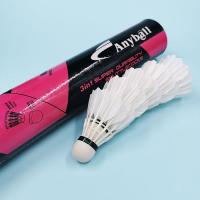 China Anyball Super Soft Goose Feather Badminton Shuttlecocks with Great Wholesale Price and Durability for sale