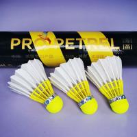 China Feather 3in1 Products Professional Badminton Shuttlecock Easy to See Durable Stable Hybrid Shuttlecocks for sale