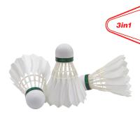 China Duck Feather D40 Shuttlecock Bridies PU Fiber Cork Shuttles Ball Hybird Shuttlecocks Sports for sale