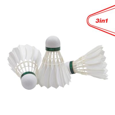China Duck Feather D40 Shuttlecock Bridies PU Fiber Cork Shuttles Ball Hybird Shuttlecocks Sports for sale