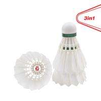 China Duck Feather D40 Shuttlecock Bridies PU Fiber Cork Shuttles Ball Hybird Shuttlecocks Sports for sale