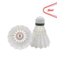China High Quality Duck Feather Top Grade Badminton Shuttlecock with Fiber Cork D60 for sale