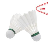 China High Quality Duck Feather Top Grade Badminton Shuttlecock with Fiber Cork D60 for sale