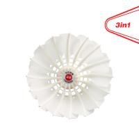 China Manufacture Sale Dmantis 3in1 Badminton Shuttlecock Nature Goose Feather for sale