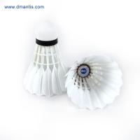 China BWF Approved Badminton Shuttlecock Super Class Goose Feather Indoor OEM Competition Level Badminton for sale