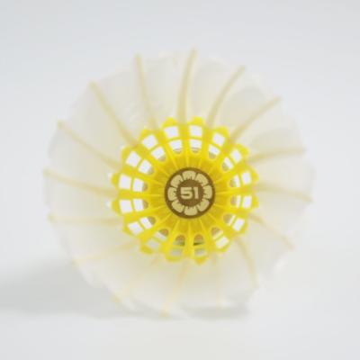 China Goose Feather Badminton Shuttlecocks with High Stability and Durability Badminton Ball for sale