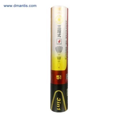 China Unique 3in1 Badminton Shuttlecock Conpicuous Body of Ball for sale